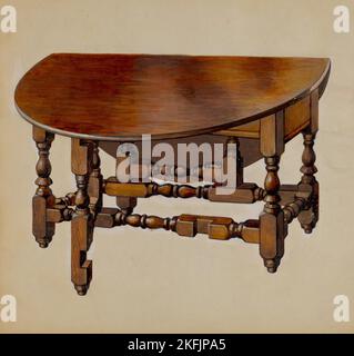 Gate-legged Table, c. 1936 Stock Photo - Alamy