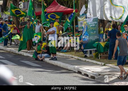 Itu, SP, Brazil, November 07, 2022 - Popular mobilisation against ...