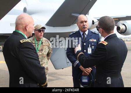 Major General Ray Shields (left), the commanderof the New York Army ...