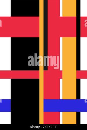 The composition of the intersection of geometric shapes. A modern ...