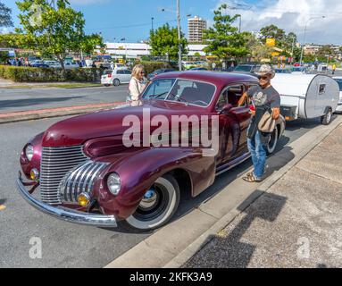 1940 series 70 Cadillac heavily customised at the Cooly Rocks On retro ...