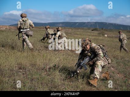 U.S. Army Pfc. Sergio Ortiz, an infantryman assigned to Charlie Company, 1st Battalion, 502nd ...