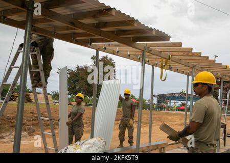 Soldiers from 1st Platoon, 797th Engineer Company from Barrigada, Guam ...
