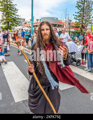 Hare Krishna's from the farm at Eungella in the parade at the Cooly ...