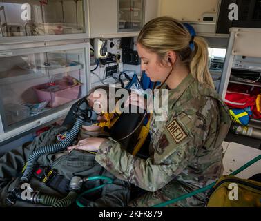 Tech. Sgt. Haley Bass, 4th Medical Group flight medicine NCO in charge ...