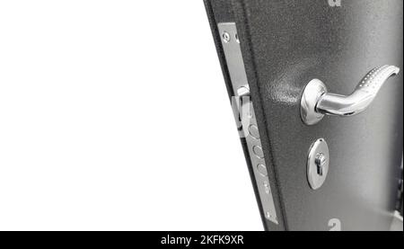 Door handle element close up. Door handle background. Concept of ...