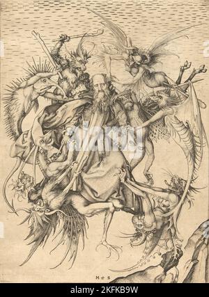 religion,Christianity,Saint,temptation of Saint Anthony,coloured ...