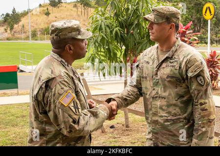 Maj. Gen. Reginald Neal of United States Army Pacific Command exchanges ...