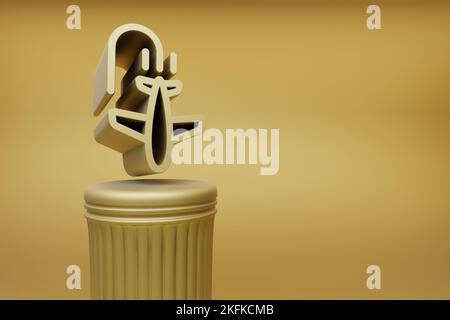 Beautiful abstract illustrations Golden Economic Crisis symbol icons on ...