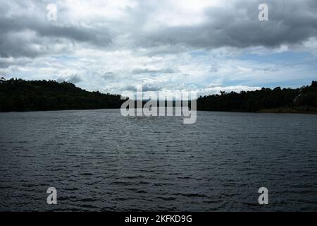 A view of Lake Guajataca, it is a reservoir that was created in 1929 ...