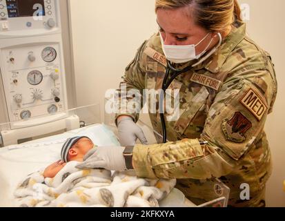 Senior Airman Anika Davis-Olson, assigned to Internal Medicine at Air ...
