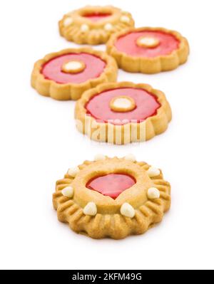 five cookies isolated Stock Photo - Alamy