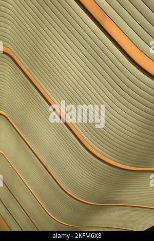 A minimalistic modern design of a wall with curvy lines Stock Photo - Alamy