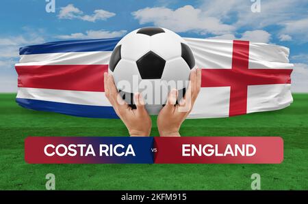 Costa Rica vs England national teams soccer football match competition ...