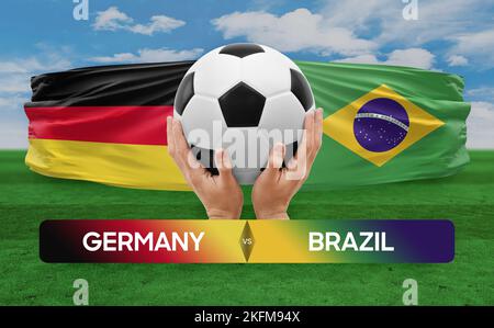 Germany vs Brazil national teams soccer football match competition ...