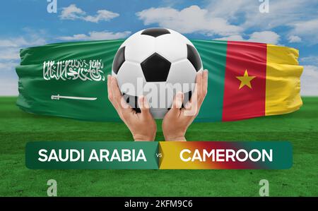 Saudi Arabia vs Cameroon national teams soccer football match ...