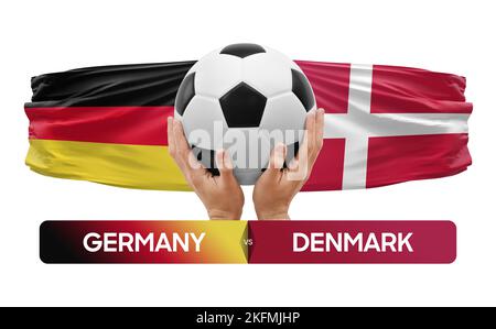Germany vs Denmark national teams soccer football match competition ...