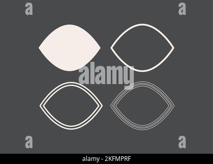 Wedding frame. Mailbox Monogram Basic Shape, Monogram Frame Empty frame ...