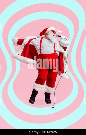 Vertical collage image of excited overjoyed girl dance pile stack book ...