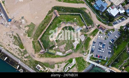 Aerial views of Shoreham Harbour, East Sussex UK Stock Photo - Alamy