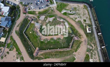 Aerial view of Shoreham Fort Stock Photo - Alamy