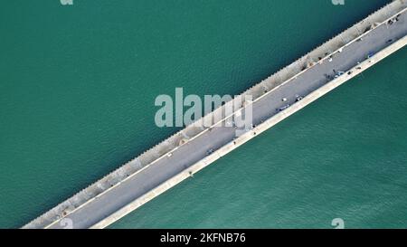 Aerial views of Shoreham Harbour, East Sussex UK Stock Photo - Alamy