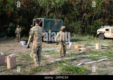 U.S. Soldiers with 2nd Platoon, 58th Military Police Company, evacuate ...