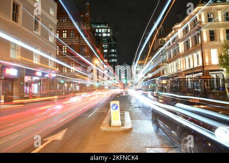 Long Exposure images of Liverpool Street in London, UK Stock Photo - Alamy
