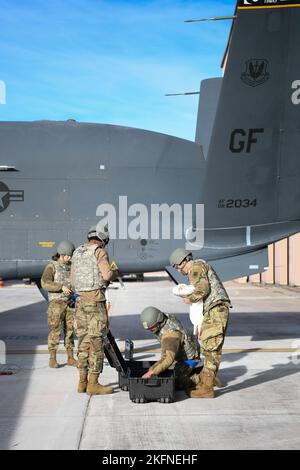 An RQ-4 Global Hawk Block 40 sits parked on the runway November 1, 2023 ...
