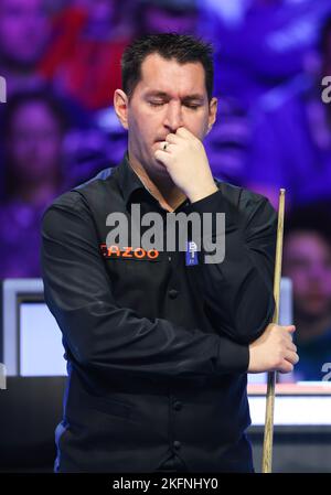England’s Tom Ford during day five of the Cazoo UK Snooker Championship ...