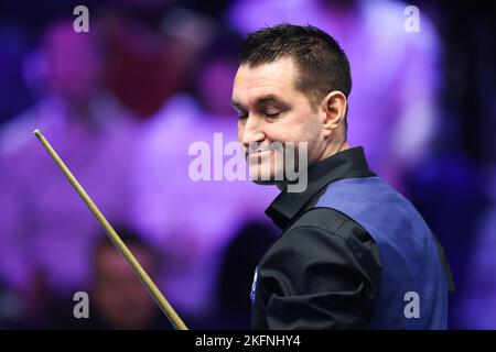 England’s Tom Ford during day five of the Cazoo UK Snooker Championship ...