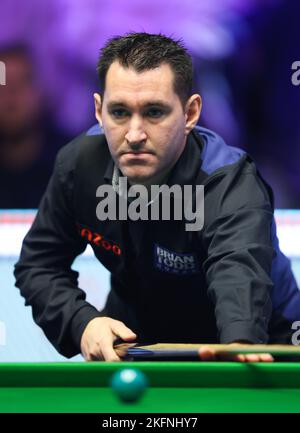 England’s Tom Ford during day five of the Cazoo UK Snooker Championship ...