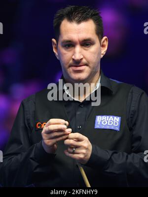 England’s Tom Ford during day five of the Cazoo UK Snooker Championship ...