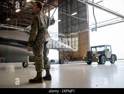 Airmen assigned to the 55th Fighter Generation Squadron, 55th Fighter ...