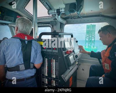 A Coast Guard Aids to Navigation Team South Portland 49-foot Buoy ...
