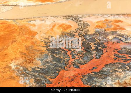 calcareous sinter or tufa in Truso Travertines Natural Monument in ...