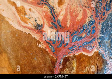 calcareous sinter or tufa in Truso Travertines Natural Monument in ...