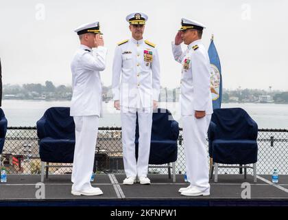 SAN DIEGO (September 2, 2022) – Capt. Brian Holmes, executive officer of USS Boxer (LHD 4), and ...