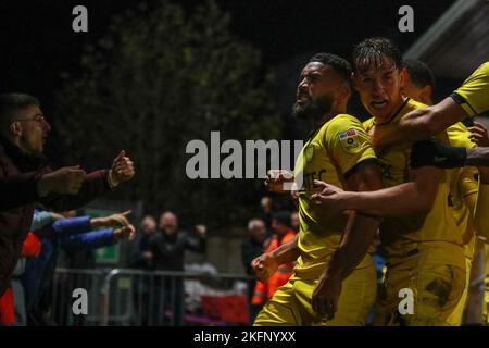 Adrian Mariappa #8 of Burton Albion celebrates his goal to make it 2-2 ...