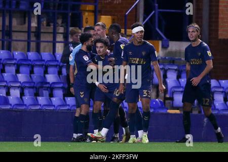 GOAL: Ayoub Assal #10 of AFC Wimbledon opens the score Stock Photo - Alamy