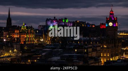 Edinburgh, Scotland, UK, 19th November 2022. Castle of Light: the ...