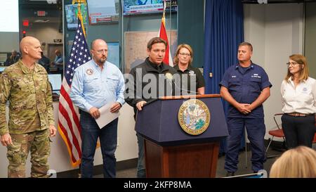 Tallahassee, FL, September 30, 2022 - Florida Governor Ron DeSantis ...