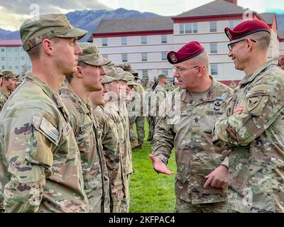 Maj. Gen. Brian S. Eifler, center, 11th Airborne Division Commanding ...