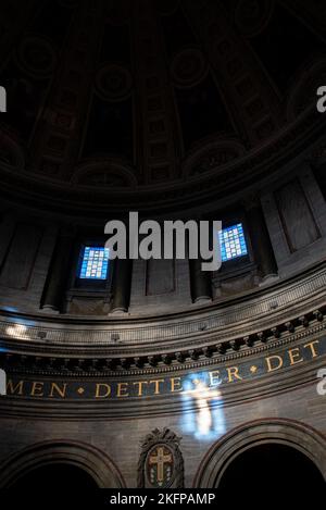 Coloured glass windows, Interior view, Basilica of Our Lady of the ...
