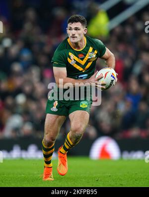 Australia's Nathan Cleary during the Rugby League World Cup final at ...