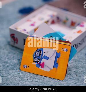 The Polish Nasza Ksiegarnia brand Paszczaki game cards with monsters ...