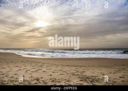 Beautiful brave sea of Santo Andre beach of Alentejo Coast in Portugal ...