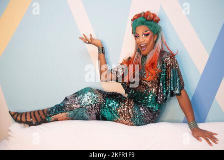 Drag Queen Barbada poses for photographs in Montreal, Friday, November ...