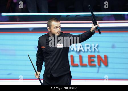 Northern Ireland’s Mark Allen celebrates with wife, Aideen Cassidy ...