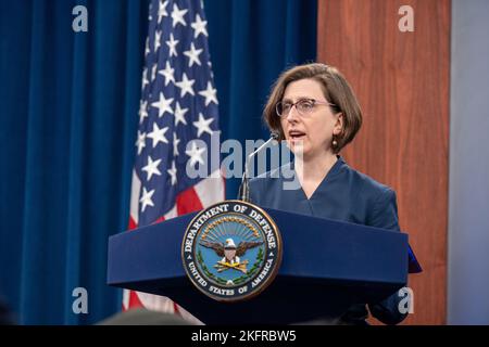 Deputy Assistant to the Secretary of Defense (RUE) Laura Cooper answers ...